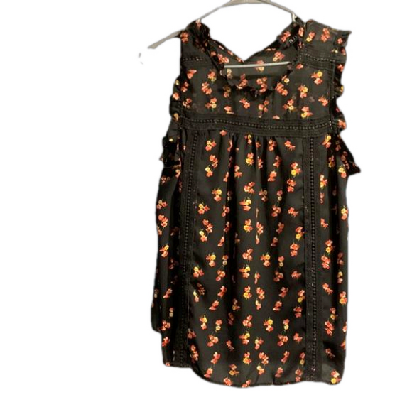 a.n.a | Tops | Ana Ladder Sleeveless Sheer Floral Dreams Blouse Large ...
